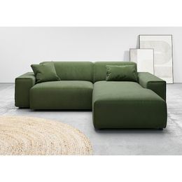 Home Affaire Ecksofa &raquo;Glimminge L-Form auch in Breitcord, Feincord + Easy care-Bezug,&laquo; Breite 234, Zierkissen gr&uuml;n 95% Polyester, 5% Nylon