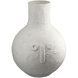 Casablanca by Gilde Tischvase &raquo;Vase bauchig Bel&eacute;m creme H. 31 cm&laquo; Baumwolle