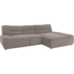 DOMO collection Ecksofa &raquo;Cesena moderne Polsterecke mit flachen Armlehnen, L-Form&laquo; fester Sitzkomfort, frei im Raum stellbar grau