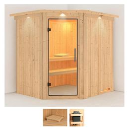 Karibu Sauna &raquo;Stine&laquo; Set, ohne Ofen beige