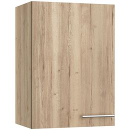 Optifit H&auml;ngeschrank &raquo;Lilly&laquo; Breite 50 cm, 1 T&uuml;r, 2 Einlegeb&ouml;den braun Spanplatte