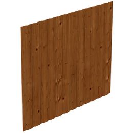 Skan Holz Carport-Seitenwand aus Deckelschalung 20x120mm braun Holzwerkstoff