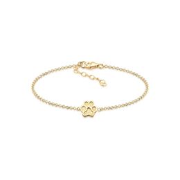 Elli Damen Armband &raquo;Pfote Symbol Hund Katze 925er Silber&laquo; gold
