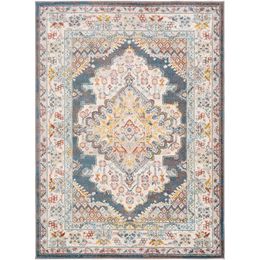 Teppich &raquo;CASABLANCA&laquo; rechteckig 12 mm H&ouml;he Vintage Orientteppich, Kurzflor Boho Wohnzimmerteppich, L&auml;ufer braun Kunstfaser