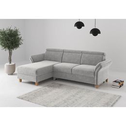 Home Affaire Ecksofa &raquo;Glendale, L-Form&laquo; inkl. Kopfteilverstellung, wahlweise mit Vorziehsitz und Bettkasten 100% Polyester
