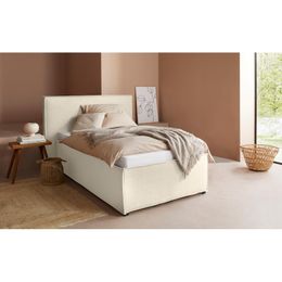 LeGer Home by Lena Gercke Polsterbett &raquo;Isaline&laquo; wahlweise ohne Matratze oder mit 3 Matratzenarten, Kopfteilh&ouml;he 107 cm beige 100% Polyester