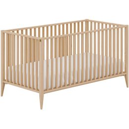 Paidi Babybett &raquo;MILA & BEN Steiff by Paidi, 70x140cm, Buche Massivholz, Kinderbett&laquo; inkl. Lattenrost, Gitterbett h&ouml;henverstellbar, entnehmbare 