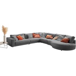 3C Candy Ecksofa &raquo;Enisa II, bequem und komfortabel, Mega Familiensofa, L-Form&laquo; incl. 3 Flatterkissen, wahlweise mit Flecken-Schutz-Bezug Easy care 
