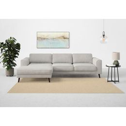 Trendmanufaktur Ecksofa &raquo;Lumber Jack, elegantes Designsofa, zeitlos modern, hoher Sitzkomfort&laquo; wahlweise mit Bettfunktion u. Bettkasten, L-Form beige 