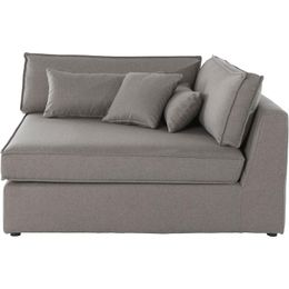 OTTO home Sofa-Eckelement &raquo;Enid&laquo; Teil eines Modulsofas, fester Sitzkomfort, auch in Breitcord beige Baumwollmix (60% Baumwolle/40% Leinen);Struktur 