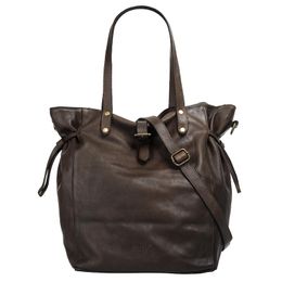 Forty Damen forty&deg; Shopper echt Leder, Made in Italy braun