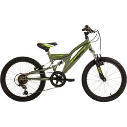 WYLD Kinderfahrrad &raquo;Kinder-Mountainbike Fully 20'' Zodiac gr&uuml;n 6 G&auml;nge RH 31 cm&laquo; 6 Gang Kettenschaltung gr&uuml;n Kinderfahrrad
