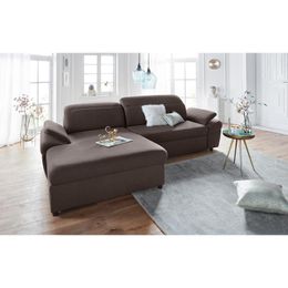 exxpo - sofa fashion Ecksofa &raquo;Kyoto, inkl. Kopfteil- und Armteilverstellung, hoher Sitzkomfort&laquo; wahlweise mit Bettfunktion und Bettkasten, hochwertige