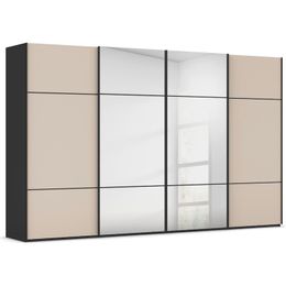 Rauch Schwebet&uuml;renschrank &raquo;Kleiderschrank Schrank Garderobe Schlafzimmerschrank SCALE-TRIO&laquo; edle dreigeteilte Front mit 2 Zierleisten Spiegel/Glas 