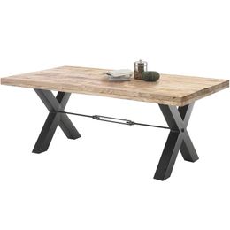 Stolkom Esstisch &raquo;Delhi&laquo; 200 cm breit in Massivholz Mango Wood braun
