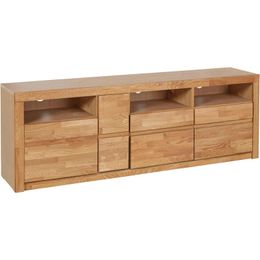 OTTO home Lowboard &raquo;Silkeborg&laquo; Breite 160 cm braun Holz teilmassiv