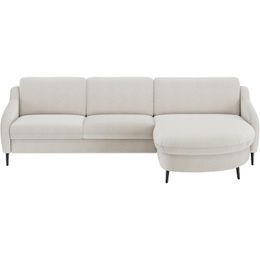 Sit & More sit&more Ecksofa &raquo;Soul L-Form&laquo; wahlweise mit Bettfunktion wei&szlig; 100% Polyester