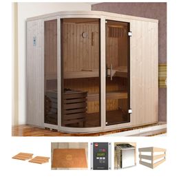 Weka Sauna &raquo;Sara 1&laquo; 7,5 kW Ofen mit ext. Steuerung beige