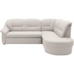 DOMO collection Ecksofa &raquo;Faenza f&uuml;r kleine R&auml;ume, Stellma&szlig;e 232x176cm, komfortabel, L-Form&laquo; mit Ottomane, zeitlos, elegante Armlehnen, wahlweise mit 