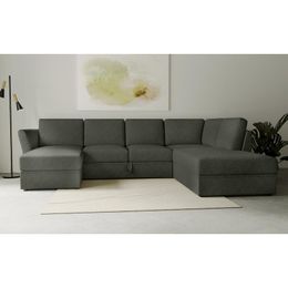 Home Affaire Wohnlandschaft &raquo;Lavars Schlafsofa&laquo; mit Bettfunktion und Stauraum, in zwei verschiedenen Bezugsqualit&auml;ten gr&uuml;n 62% Polypropylene, 38% 