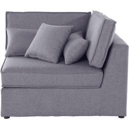 OTTO home Sofa-Eckelement &raquo;Florid&laquo; Teil eines Modulsofas, fester Sitzkomfort, auch in Cord grau Baumwollmix (60% Baumwolle/40% Leinen);Struktur fein (