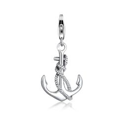 NENALINA Damen Charm-Einh&auml;nger &raquo;Anker Maritim Meer Trend Symbol 925 Silber&laquo; silber
