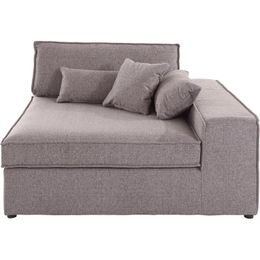 OTTO home Sofaelement &raquo;Enid&laquo; als Teil eines Modulsofas, fester Sitzkomfort grau Baumwollmix (60% Baumwolle/40% Leinen);Struktur fein (100% Polyester);