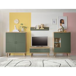Home Affaire Wohnwand &raquo;MAVAS&laquo; Set, 4 Stk. tlg. braun