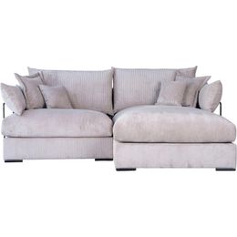 Home Affaire Ecksofa &raquo;Casa XL L-Form, Breite 190 cm&laquo; Mega-Sofa, Cord oder Chenille-Struktur w&auml;hlbar, mit Federkern! 100% Polyester