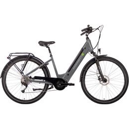 Saxonette Unisex SAXONETTE &raquo;E-Bike Cityrad Deluxe Sport (Wave)&laquo; 9 Gang Shimano Alivio Schaltwerk Kettenschaltung Mittelmotor 250 W Packung, (mit 