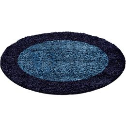 Ayyildiz Teppiche Hochflor-Teppich &raquo;Life Shaggy 1503&laquo; rund 30 mm H&ouml;he rechteckig, auch als L&auml;ufer erh&auml;ltlich, Shaggy, Langflor, Wohnzimmer blau Kunstfaser