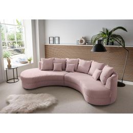 Home Affaire Ecksofa &raquo;Limoncello organische Formensprache, OTTOs Choice, L-Form&laquo; ergonomische Form rosa 100% Polyester