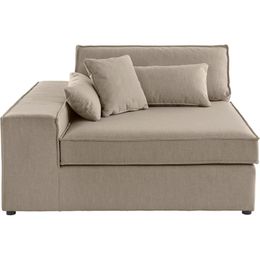 OTTO home Sofaelement &raquo;Enid&laquo; als Teil eines Modulsofas, fester Sitzkomfort grau Baumwollmix (60% Baumwolle/40% Leinen);Struktur fein (100% Polyester);