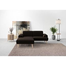 Home Affaire Ecksofa &raquo;Swift Scandic Design, komfortabler Federkern, Breite 192cm, L-Form&laquo; Federkern-Polsterung, B/T/H: 192/83/176 cm braun 100% 