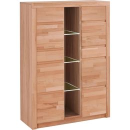 OTTO home Highboard &raquo;Silkeborg&laquo; Breite 90 cm beige Holz teilmassiv