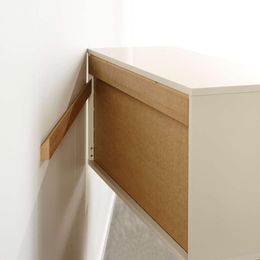 TV-Board &raquo;Mistral Fernsehschrank, Medienm&ouml;bel, H&auml;ngend,&laquo; Schublade und Klappt&uuml;r, Lowboard, B: 133 cm grau MDF, Massivholz, Spanplatte