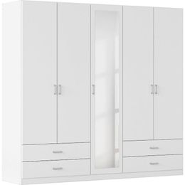 Rauch Dreht&uuml;renschrank &raquo;Kleiderschrank Schrank Garderobe W&auml;scheschrank BORBONA&laquo; Breiten 226/271 cm, H&ouml;he 210 cm, in 2 Breiten, mit Spiegel und vielen 