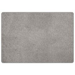 PRIMAflor-Ideen in Textil Teppich &raquo;Teppich MUMBAI&laquo; rechteckig 13 mm H&ouml;he weicher Kurzflor, Uni Farben, ideal im Wohnzimmer & Schlafzimmer grau 