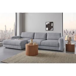 Home Affaire Ecksofa &raquo;Bloomfield, elegant, viel Platz, Mega Couch, Breite 303cm, L-Form&laquo; extra tiefe Sitzfl&auml;che, wahlweise mit Sitztiefenverstellung 
