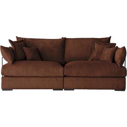 Home Affaire Big-Sofa &raquo;Casa, Breite 190 cm&laquo; Mega-Sofa, in Cord oder Chenille-Struktur w&auml;hlbar, mit Federkern 100% Polyester
