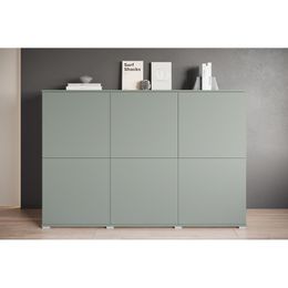 OTTO home Highboard &raquo;Kenia, moderne grifflose Hochkommode mit 6 T&uuml;ren, Breite 180 cm&laquo; 1 Stk. tlg. Push-to-Open-Fronten, h&ouml;henverstellbaren 