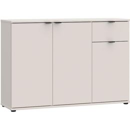 FORTE Sideboard &raquo;Ganymede&laquo; Sideboard, Stauraum, Schublade; Metallgriffe, 4 Dekore, Breite 119,8cm beige Spanplatte