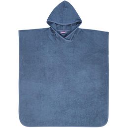 W&ouml;rner Badeponcho &raquo;Badeponcho Uni&laquo; 1 Stk. maschinenwaschbar, trocknergeeignet blau Baumwolle