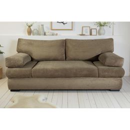Collection AB Schlafsofa &raquo;Tina Breite 200 cm, Liegefl. 146x200 cm&laquo; mit Bettfunktion, Bettkasten & 2 Armlehnenkissen, Bonell-Federkern 100%Polyester