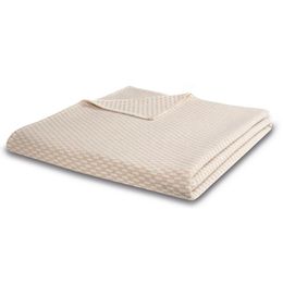 Biederlack Wolldecke &raquo;Wolldecke Merino&laquo; mit 100% Merinowolle beige Wolle