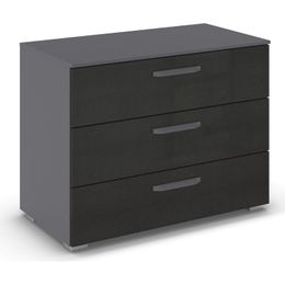 Rauch Schubkastenkommode &raquo;Sideboard Schubladenkommode OTELI mit Dekor- und Hochglanzfront&laquo; Breite 80 cm inkl. Soft-Close-Funktion, mit 3 ger&auml;umigen 