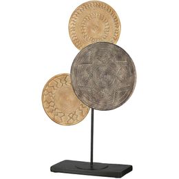 Casablanca by Gilde Dekoobjekt &raquo;Skulptur rund Esculpida naturfarben H. 44 cm&laquo; beige Kunstharz