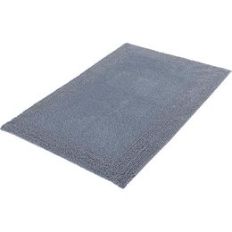 Kleine Wolke Badematte &raquo;Cotone&laquo; H&ouml;he 17 mm beidseitig nutzbar fu&szlig;bodenheizungsgeeignet Badteppich, Uni Farben, reine Baumwolle, waschbar blau Baumwolle
