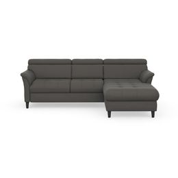 Sit & More sit&more Ecksofa &raquo;Marano L-Form&laquo; inklusive Kopfteilverstellung, wahlweise mit Bettfunktion, Bettkasten grau 100% Polyester