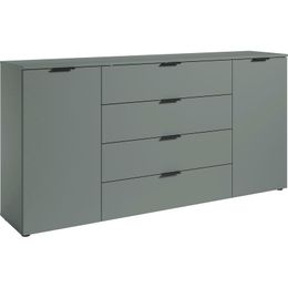 HBZ-MEBLE HBZ Sideboard &raquo;Linz Kommode, BxHxT 180x90x40cm&laquo; 1 Stk. tlg. Breite 180cm,Lip-Griff, Melaminbeschichtung gr&uuml;n Holzwerkstoff